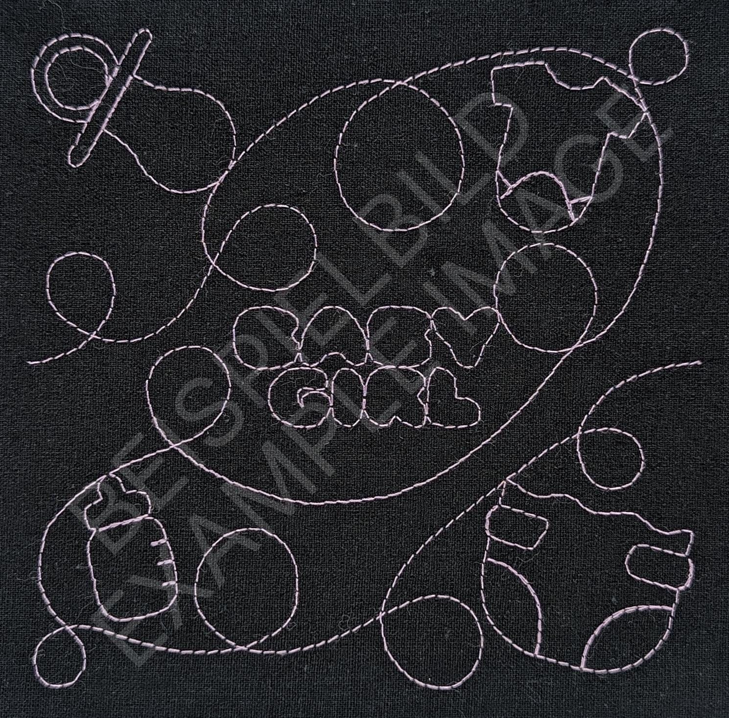 Baby Girl - Quilt Pattern (digital) - Edge to Edge Quilting - Longarm ...