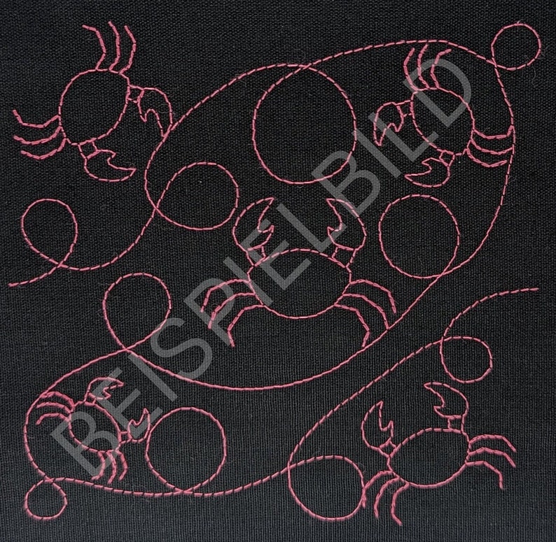 Crab - Quilt Pattern (digital) - Edge to Edge Quilting - Longarm and ...