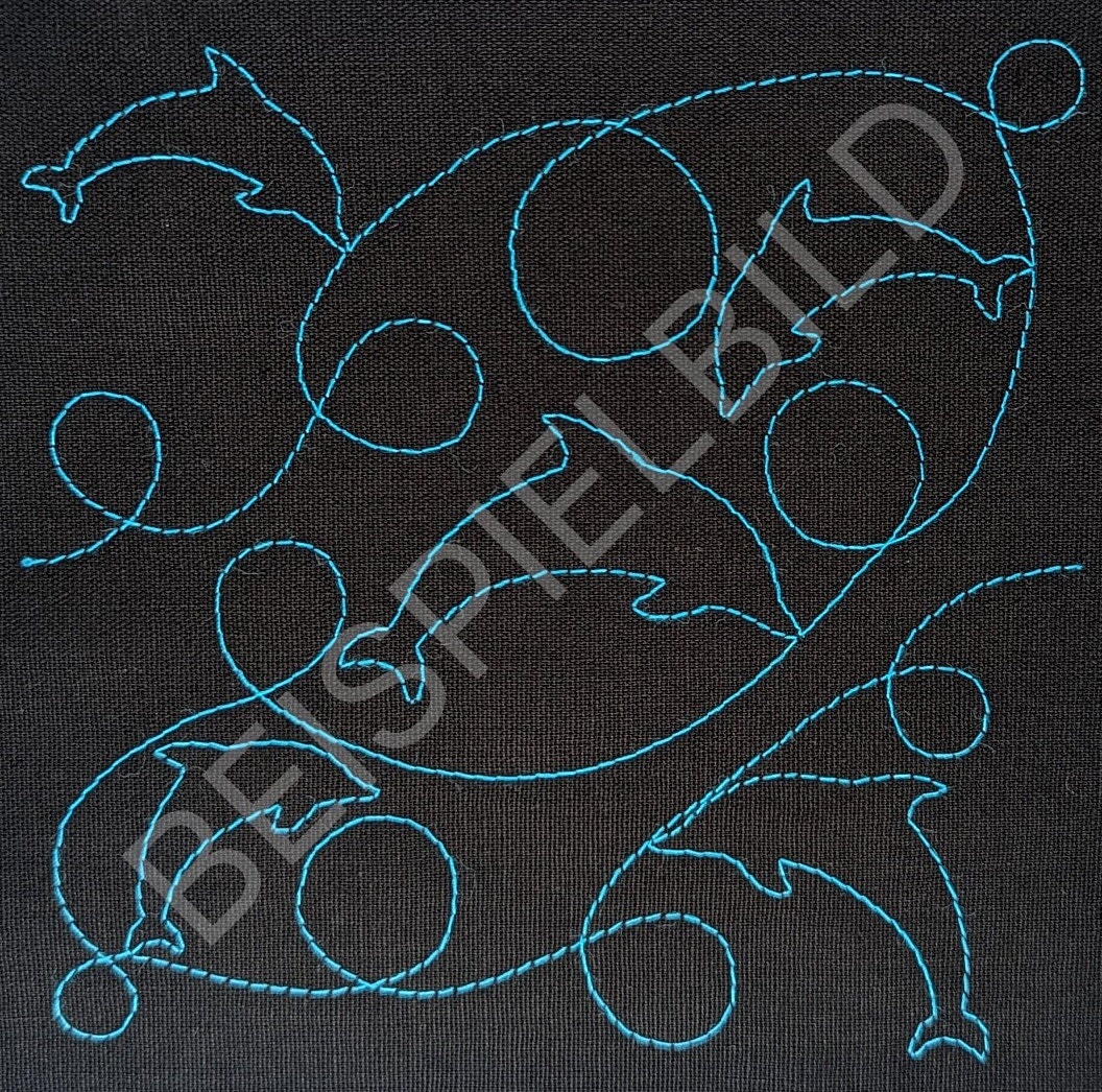 Dolphin - Quilt Pattern (digital) - Edge to Edge Quilting - Longarm and ...