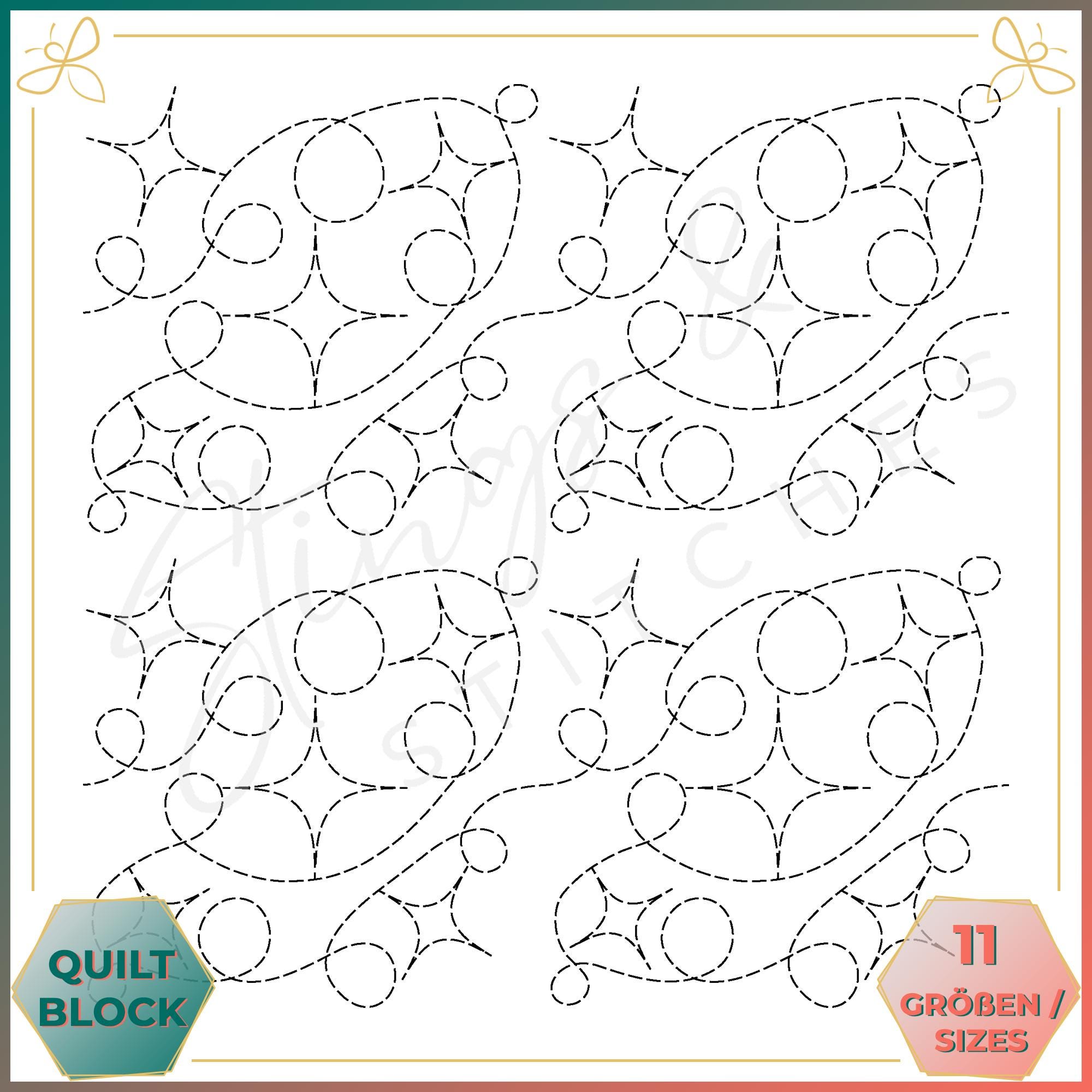 Star - Quilt Pattern (digital) - Edge to Edge Quilting - Longarm and ...