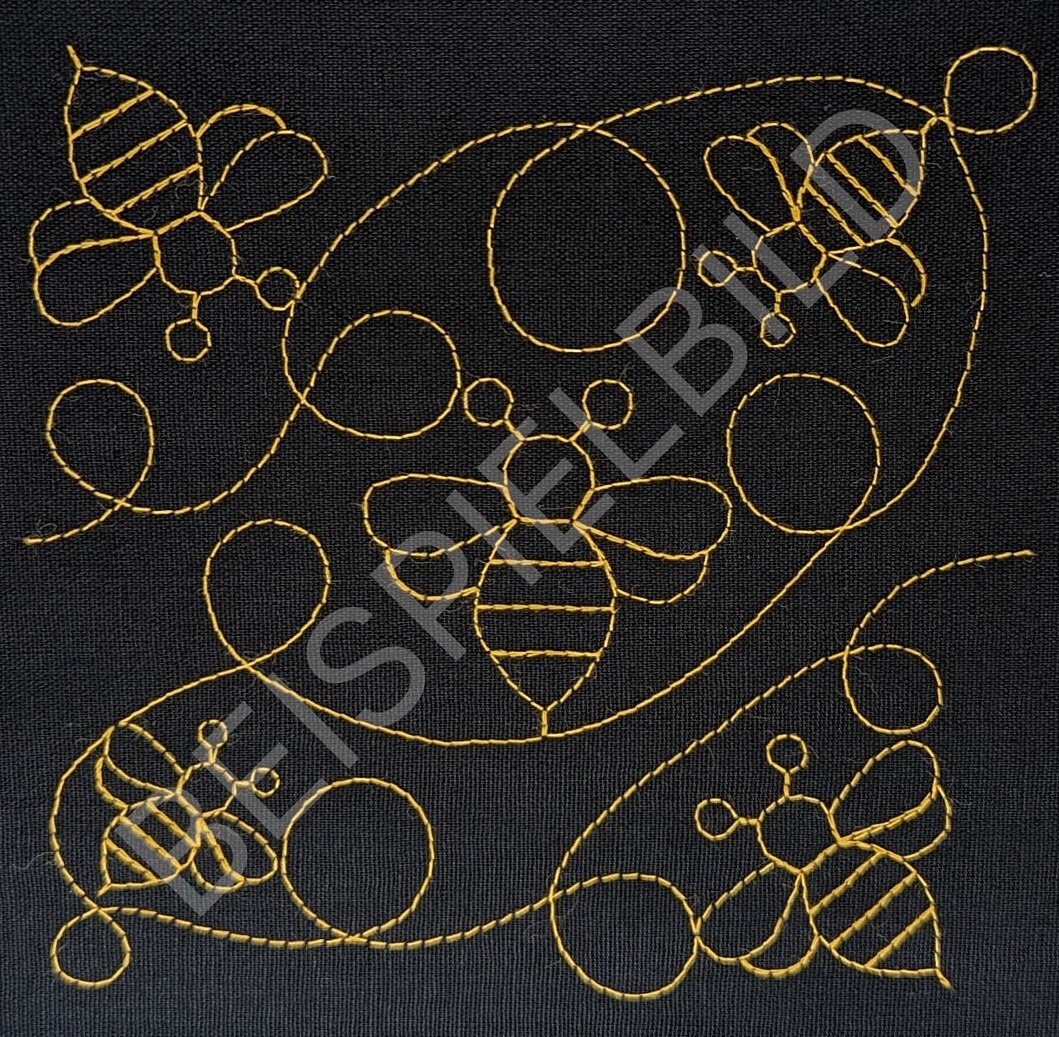 Honey Bee - Quilt Pattern - Embroidery Pattern (digital) - Edge to Edge ...