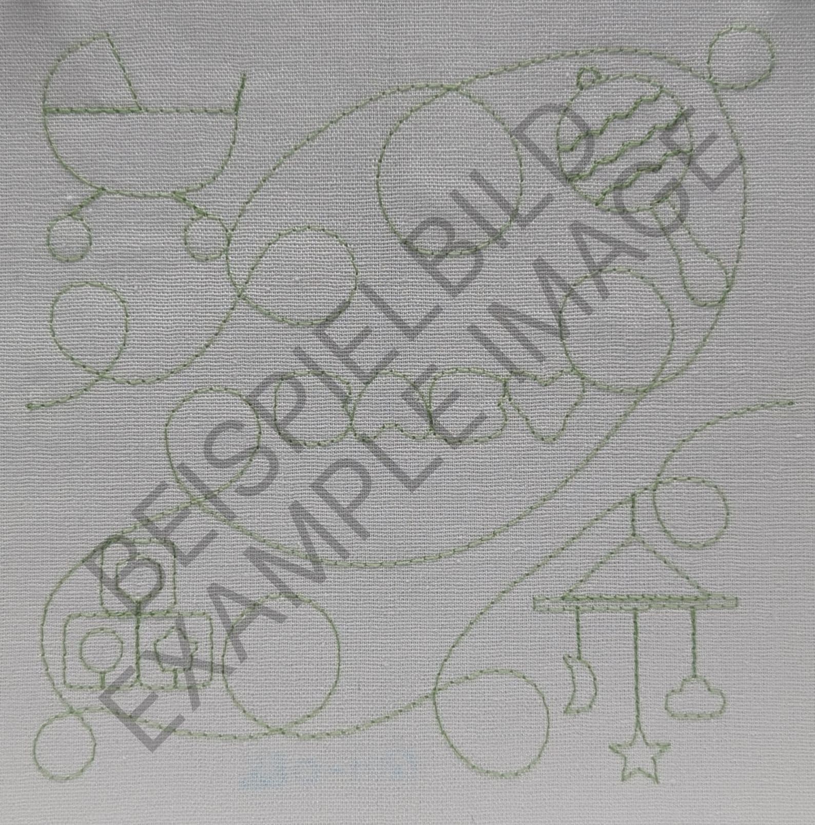 Baby - Quilt Pattern - Embroidery Pattern (digital) - Edge to Edge ...