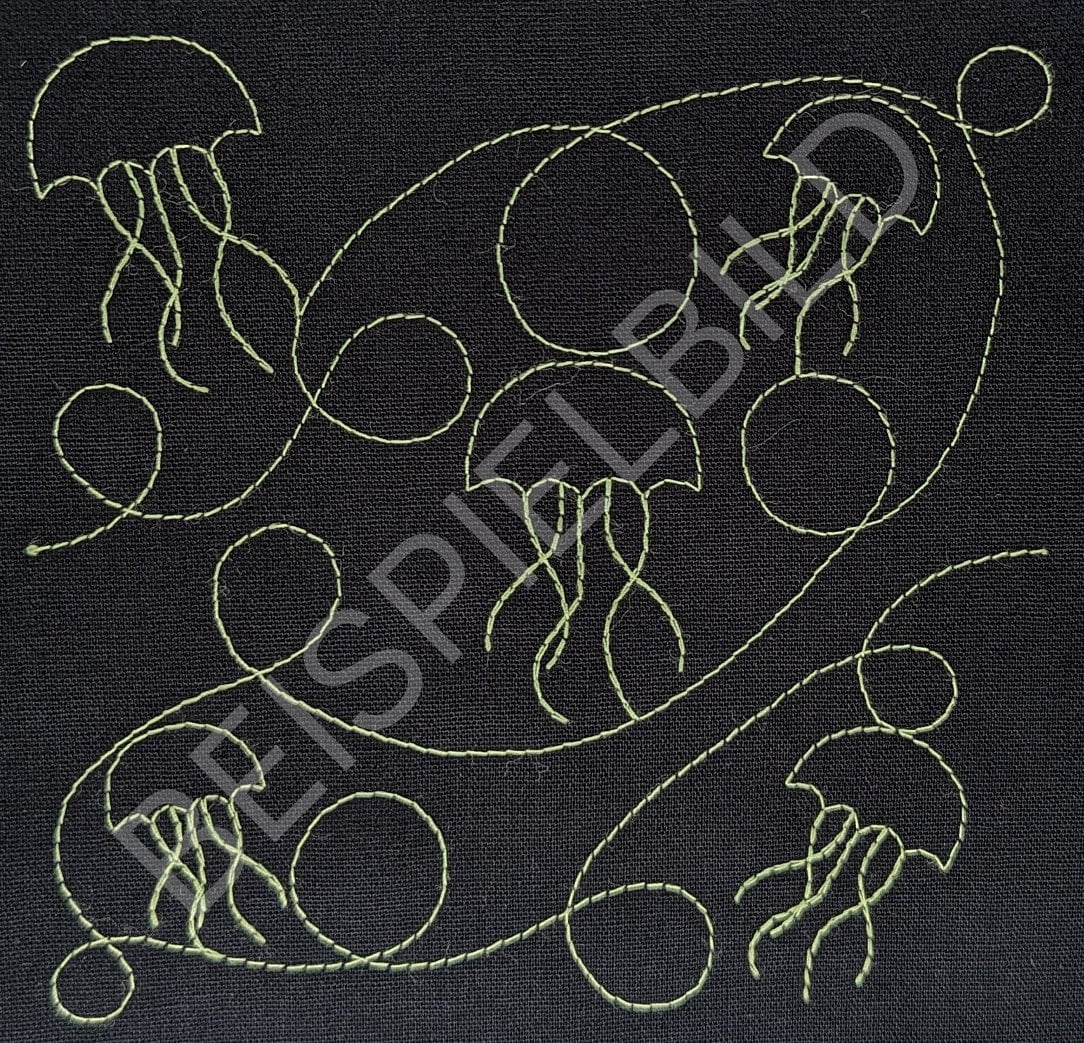 Jellyfish - Quilt Pattern (digital) - Edge to Edge Quilting - Longarm ...