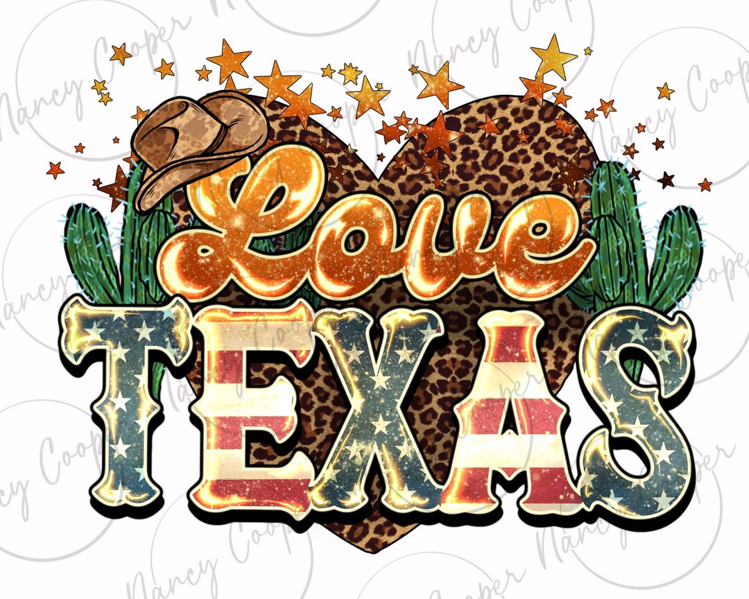 Love Texas Png Sublimation Design Download, USA Texas Png, Texas Png ...