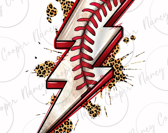 Baseball Lightning Bolt Png Sublimation Design Download,baseball Png ...