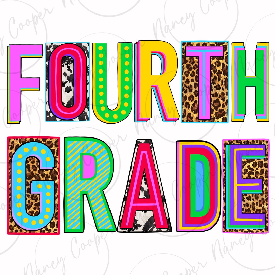 Fourth Grade Png Sublimation Design Download, 4th Grade Png, Graduation ...