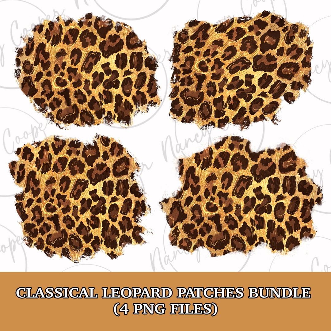 Leopard Patches Png Sublimation Design Bundle, Western Patches Png ...
