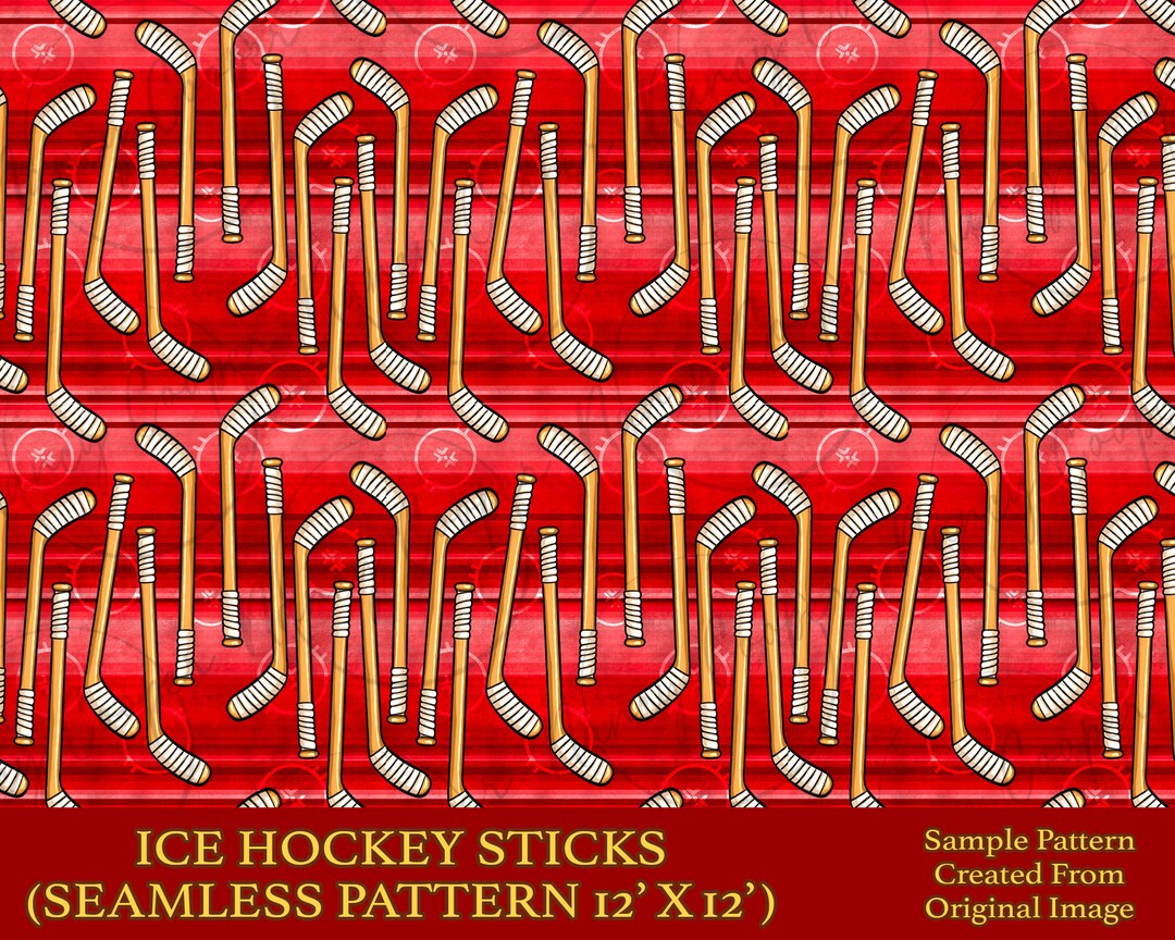 Ice Hockey Seamless Pattern Digital Paper, Ice Hockey Digital Seamless ...