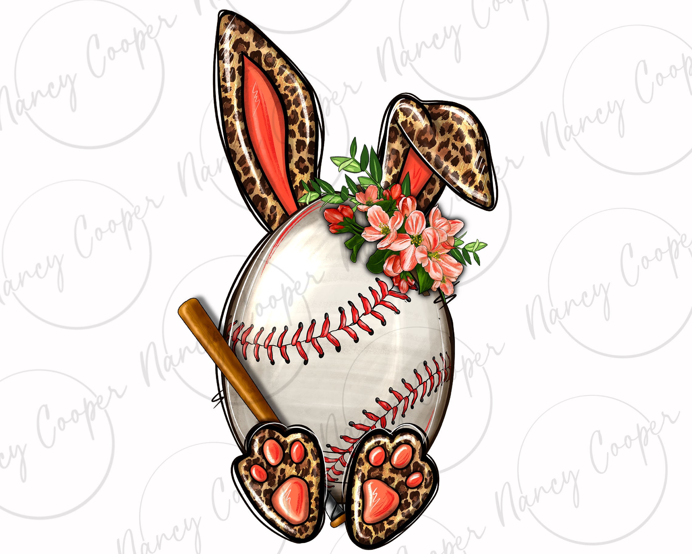 Baseball Easter Bunny Png Sublimation Design Download - Etsy