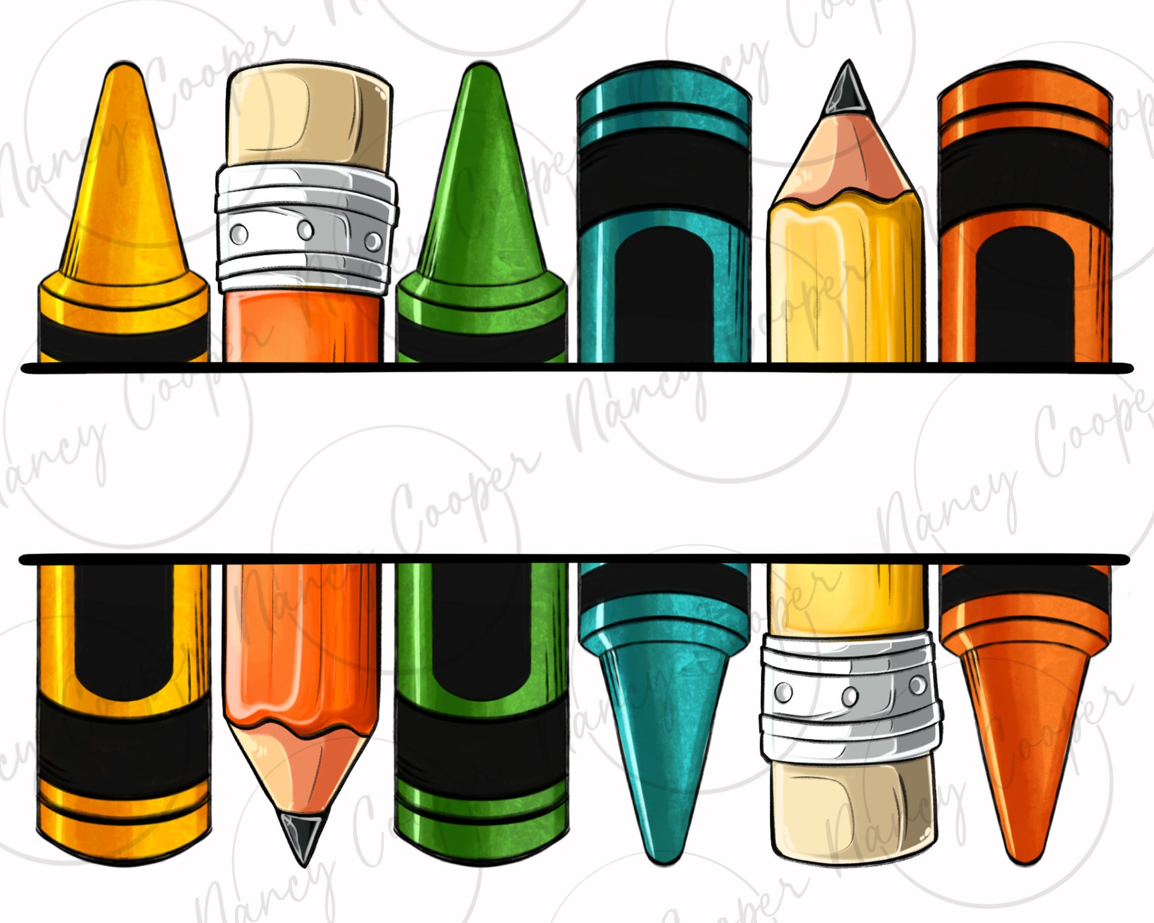 Crayones Personalizados Con Lápiz Png Diseño De Sublimación Etsy México