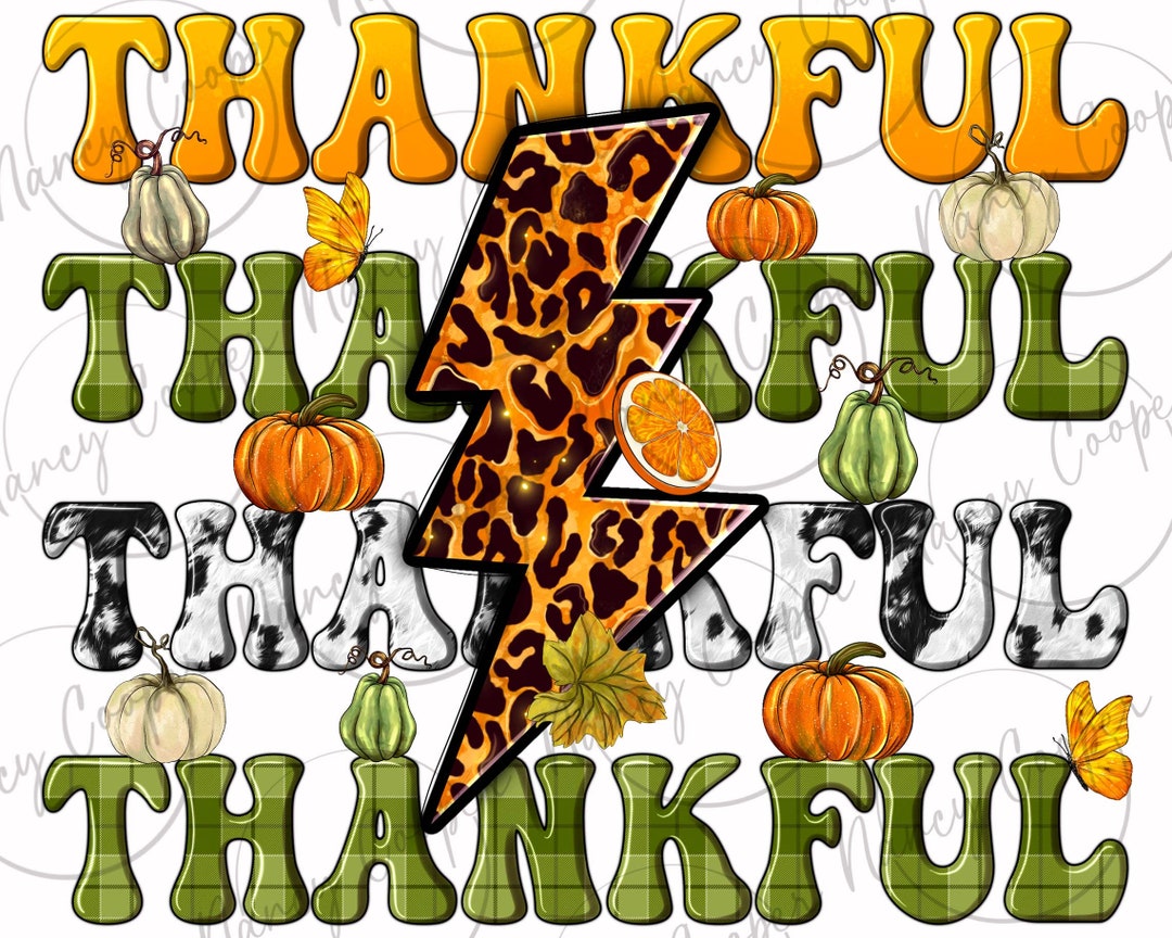 Thankful Thankful Thankful Png Sublimation Design Download, Hello Fall ...