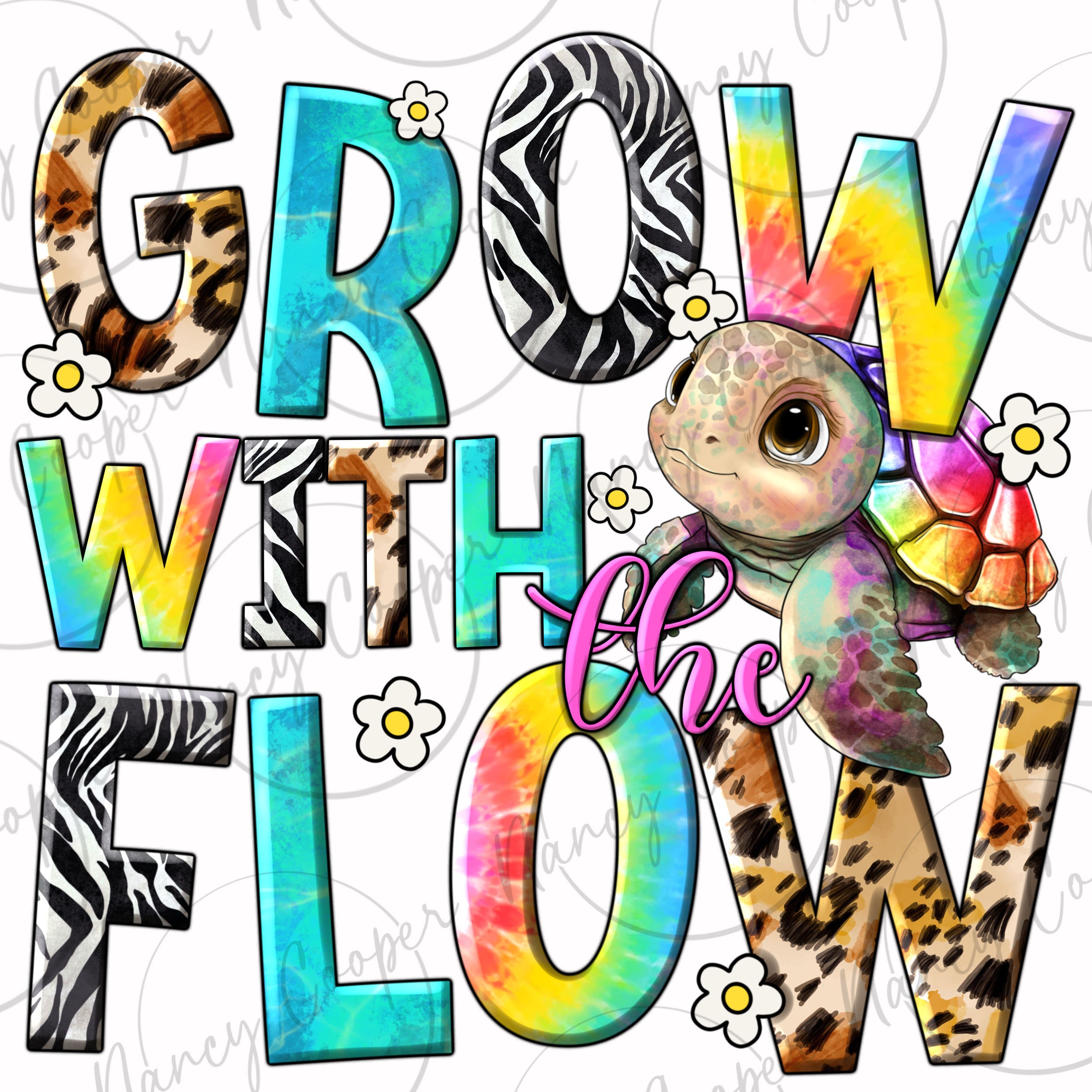 Grow With the Flow Png Sublimation Design Download Western - Etsy