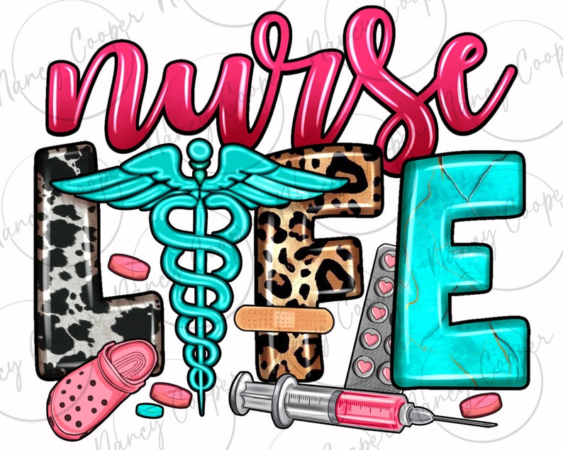 Nurse Life Png Sublimation Design Download Nurse Png Nursing - Etsy