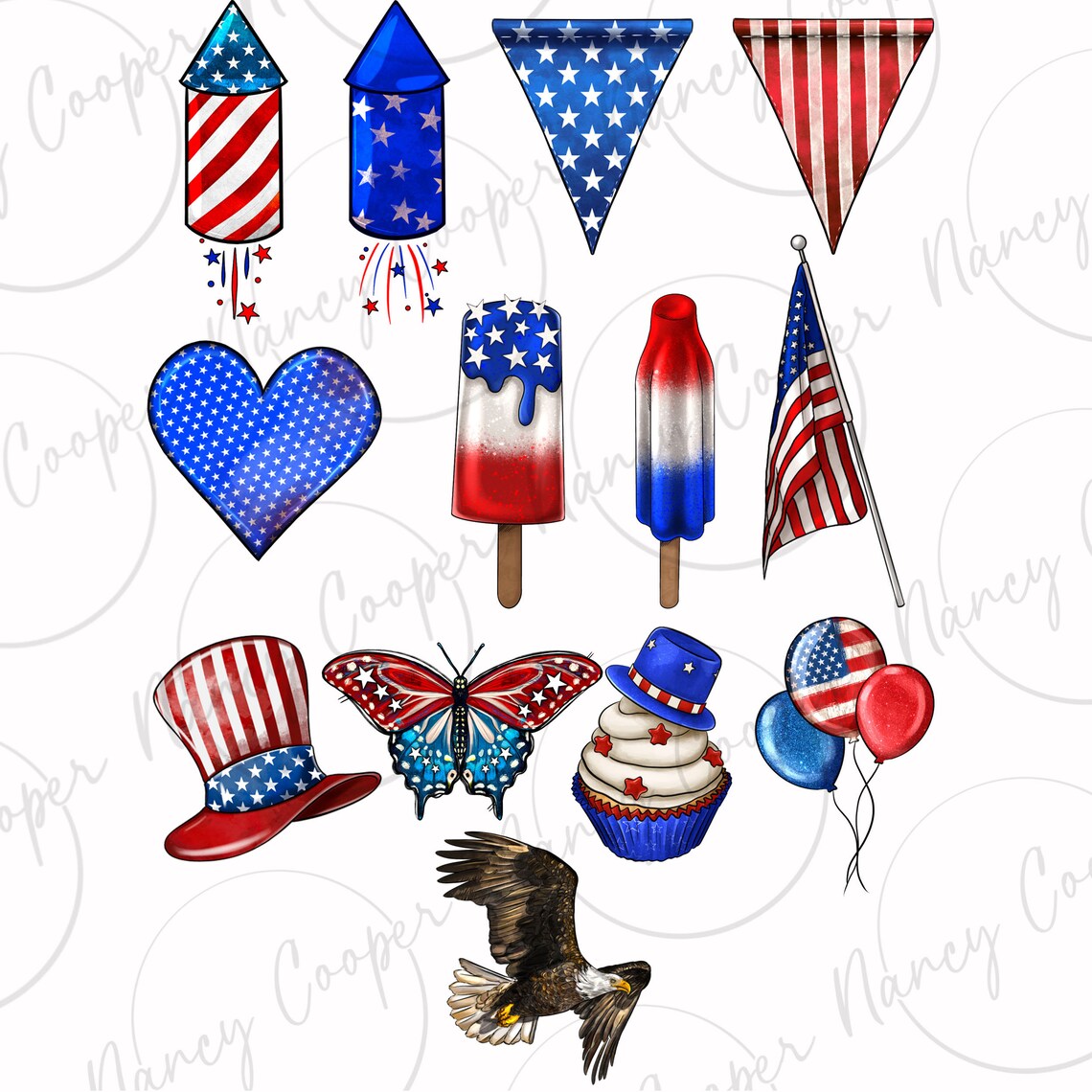 USA Alphabet Bundle Png, 4th F July Png, USA Doodle Letters Png, USA ...