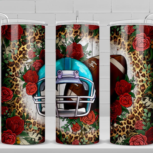 Football and Helmet Leopard Png - Etsy