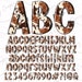 Western Alphabet Bundle Png, Cowhide Alphabet Png, Western Doodle ...