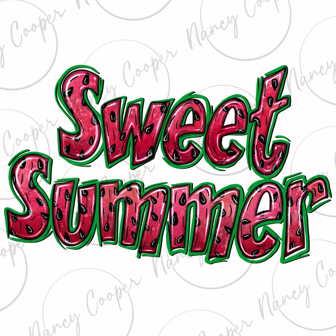 Sweet Summer Watermelon Png Sublimation Design Download, Hello Summer ...