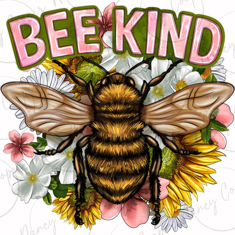 Bee Kind Png - Etsy