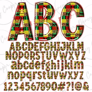 Juneteenth Alphabet Bundle Png, Juneteenth Png, Juneteenth Doodle ...