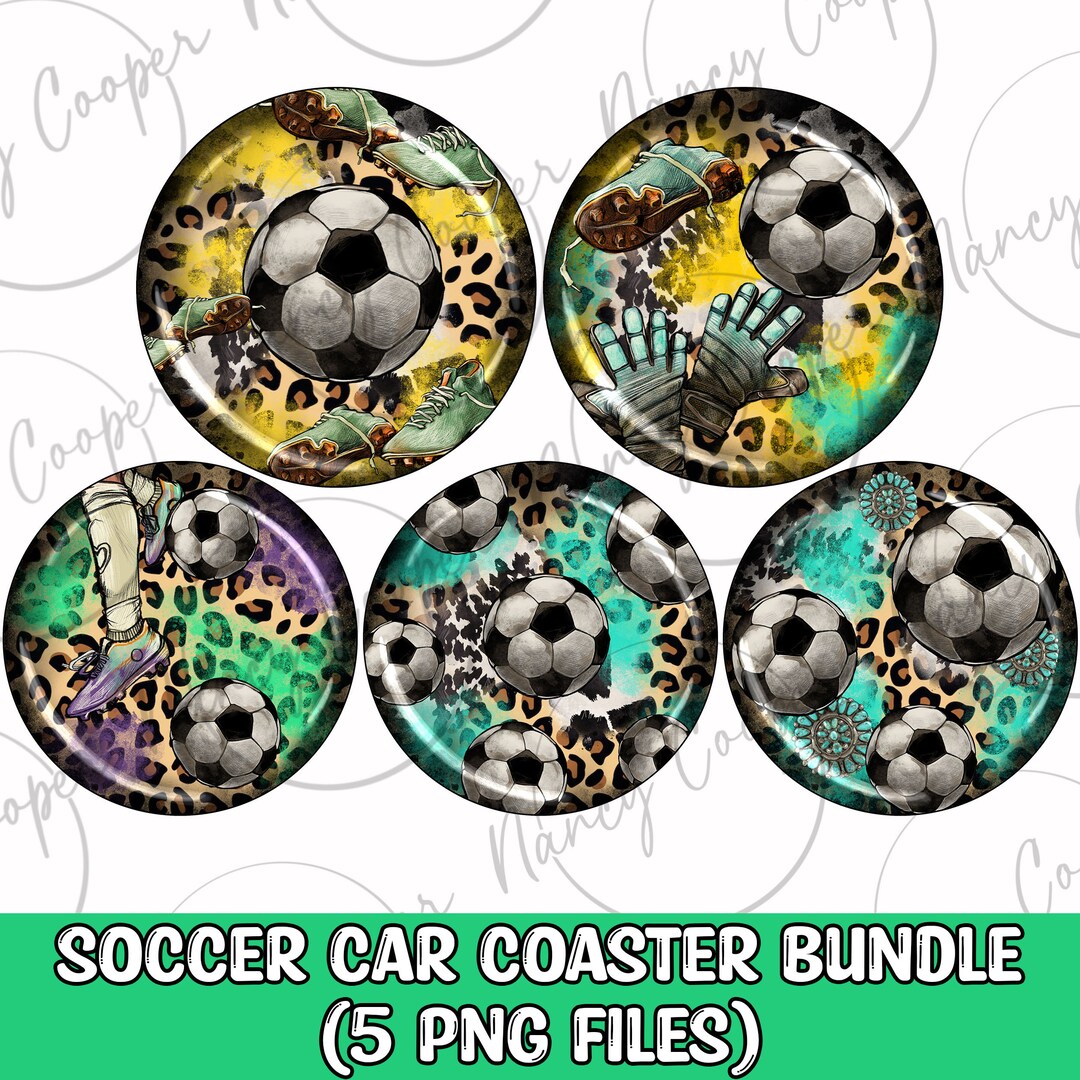 Soccer Car Coaster Png Bundle Sublimation Design Download, Sport Car ...