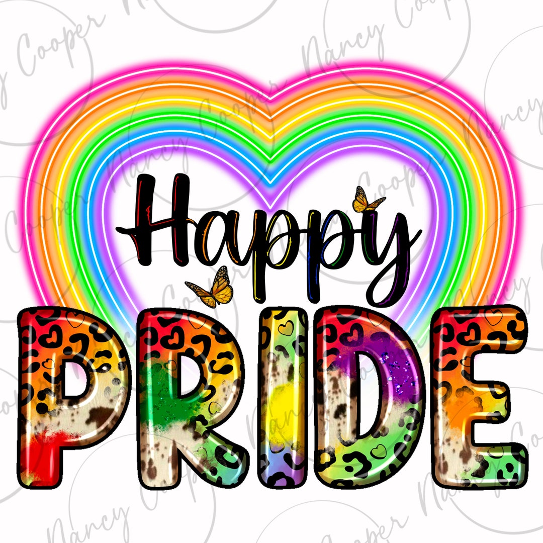 Happy Pride Png Sublimation Design Download, Pride Png, LGBTQ+ Png ...