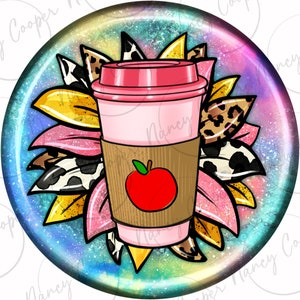 Teacher School Car Coaster Png Bundle Sublimation Design Download ...