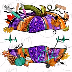Personalized Halloween Nurse Pumpkin Png, Halloween Png, Happy ...