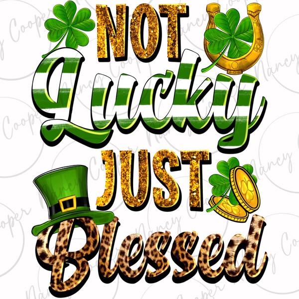 Not Lucky Simply Blessed Svg - Etsy