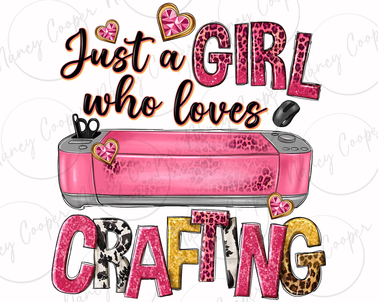 Just a Girl Who Loves Crafting Png Sublimation Design Download, Happy ...