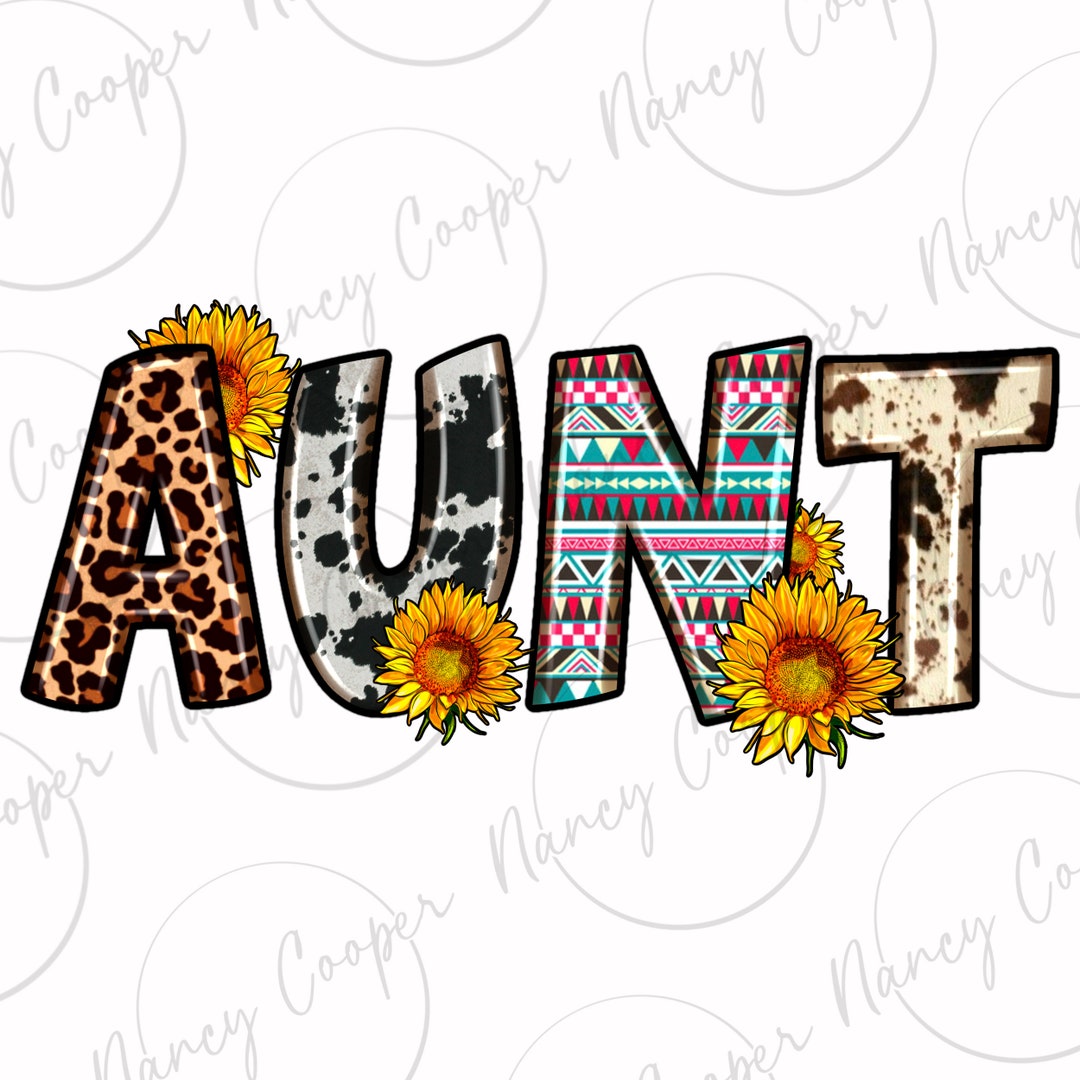 Aunt Png Sublimation Design Download,western Aunt Png,aunt Designs ...