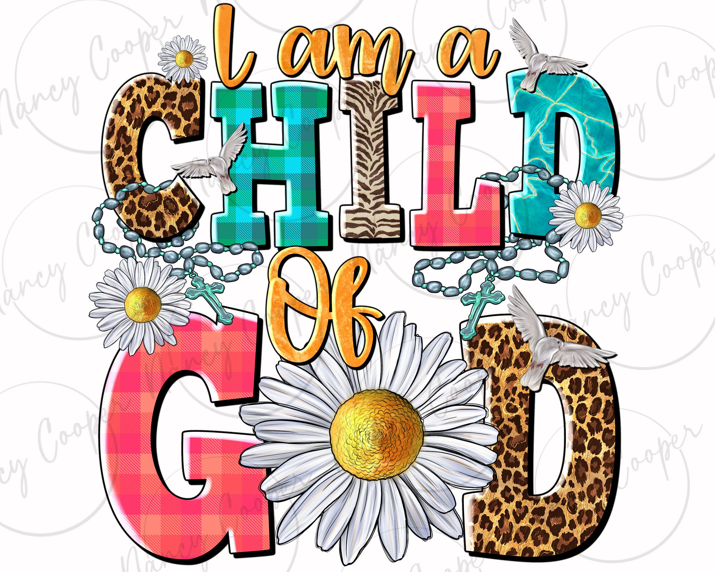I Am a Child of God Png Sublimation Design Download Christian - Etsy