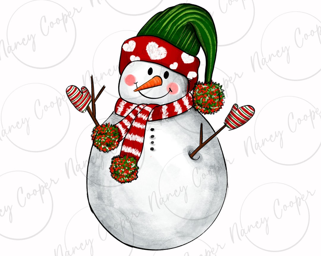 Snowman Png Sublimation Design Download, Christmas Png, Happy New Year ...