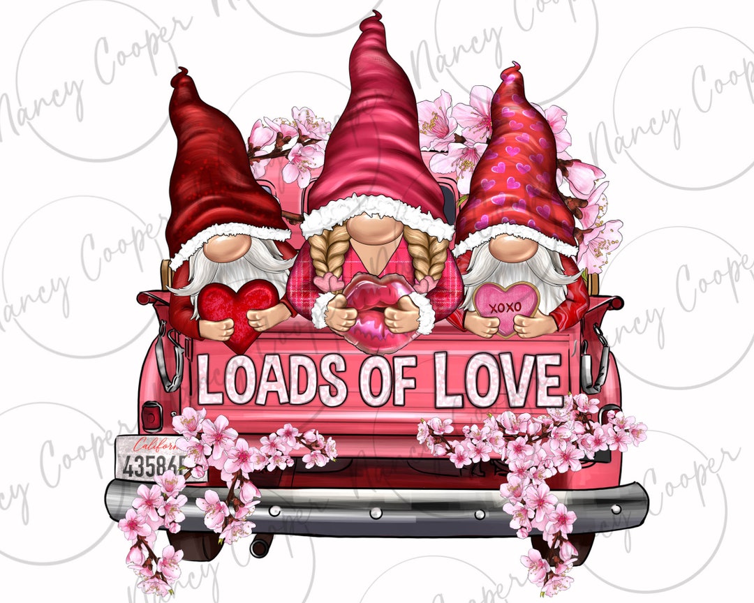 Loads of Love With Flowers Png Sublimation Design Download, Happy ...