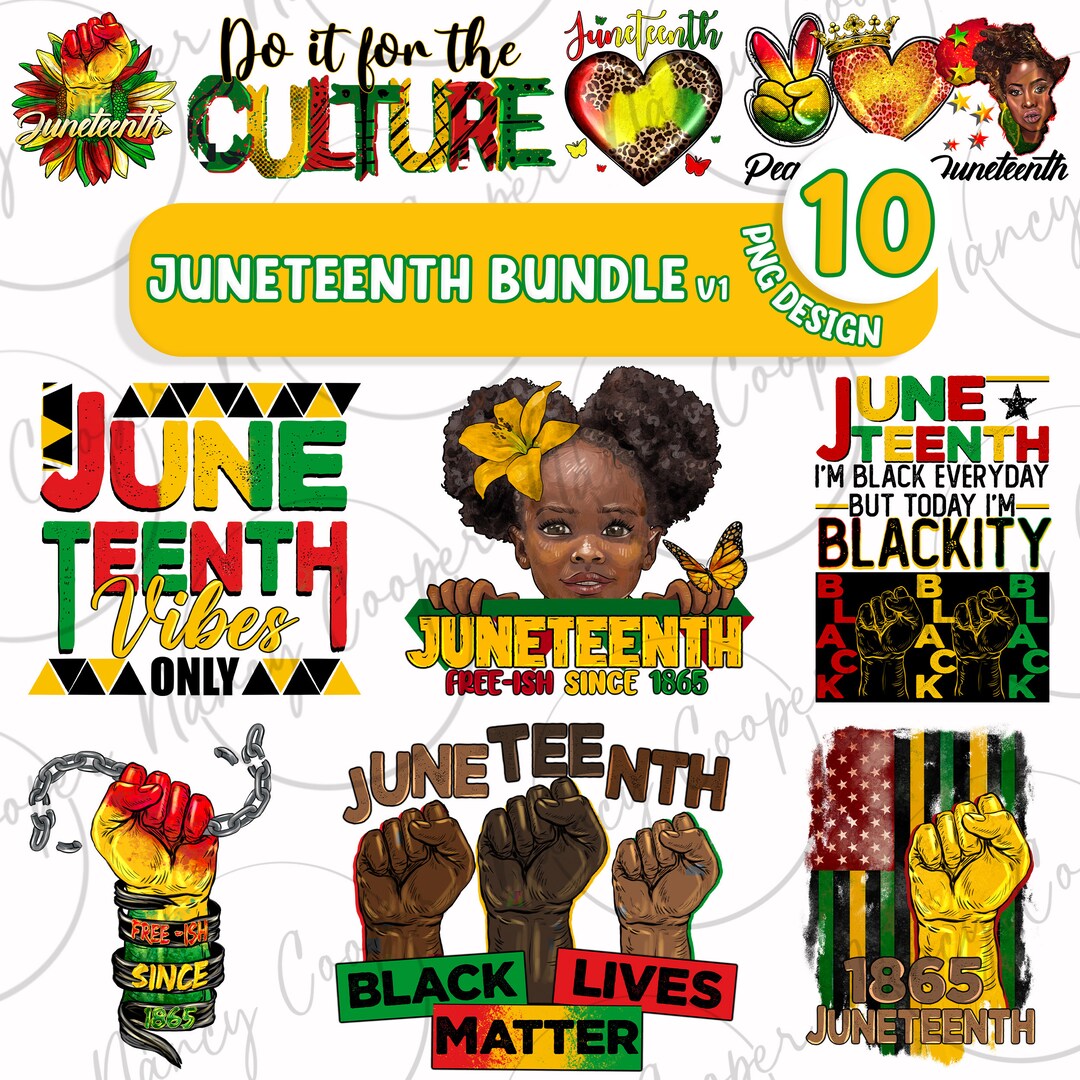 Juneteenth Bundle V1 Png Sublimation Design Download, Juneteenth Png ...
