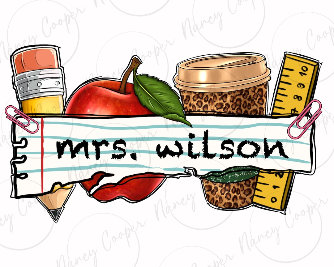 Personalized Teacher Png Sublimation Design Download, Teacher Png ...