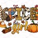 Thanksgiving Alphabet Bundle Png, Fall Png, Fall Doodle Letters Png ...