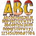 School Alphabet Bundle Png, Back to School Png, School Doodle Letters ...