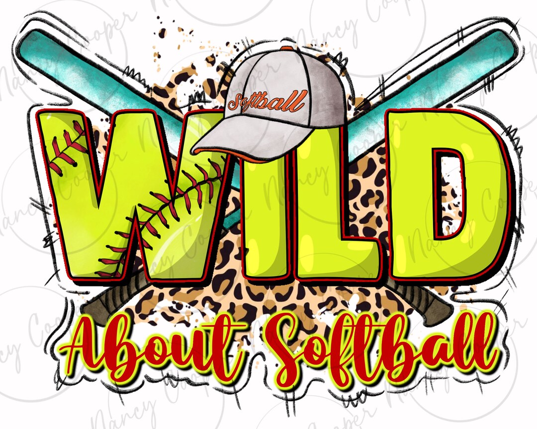 Wild About Softball Png Sublimation Design Download, Sport Png ...