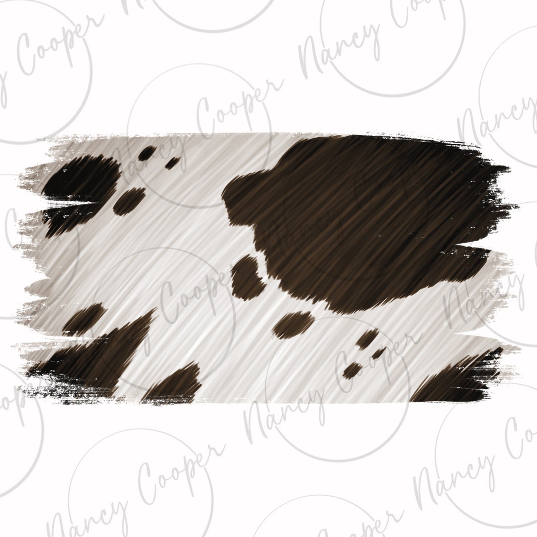 Cowhide Black and White Background Png Sublimation Design Download ...