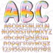 Birthday Alphabet Png Files Bundle, Birthday Doodle Letters Png ...
