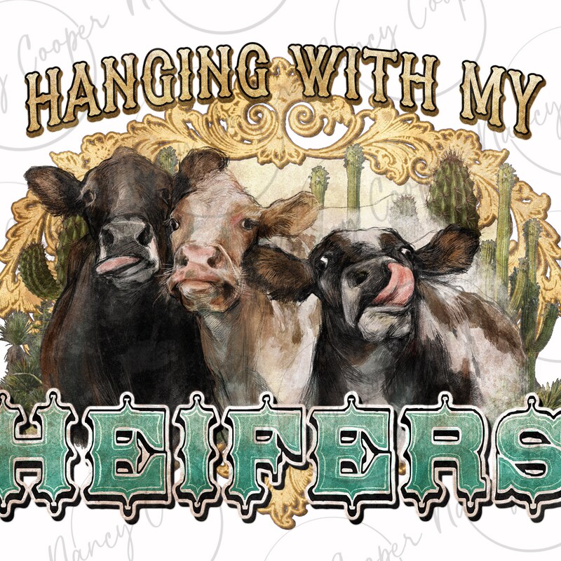 Hanging With My Heifers Svg - Etsy