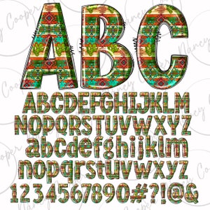 Mexican Alphabet Png Files Bundle, Mexican Doodle Letters Png, Mexican ...