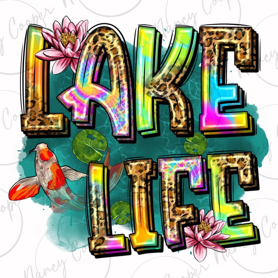 Lake Life Png Sublimation Design Download, Summer Vibes Png, Western ...