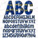 Police Alphabet Png Files Bundle, Police Doodle Letters Png, Glitter ...