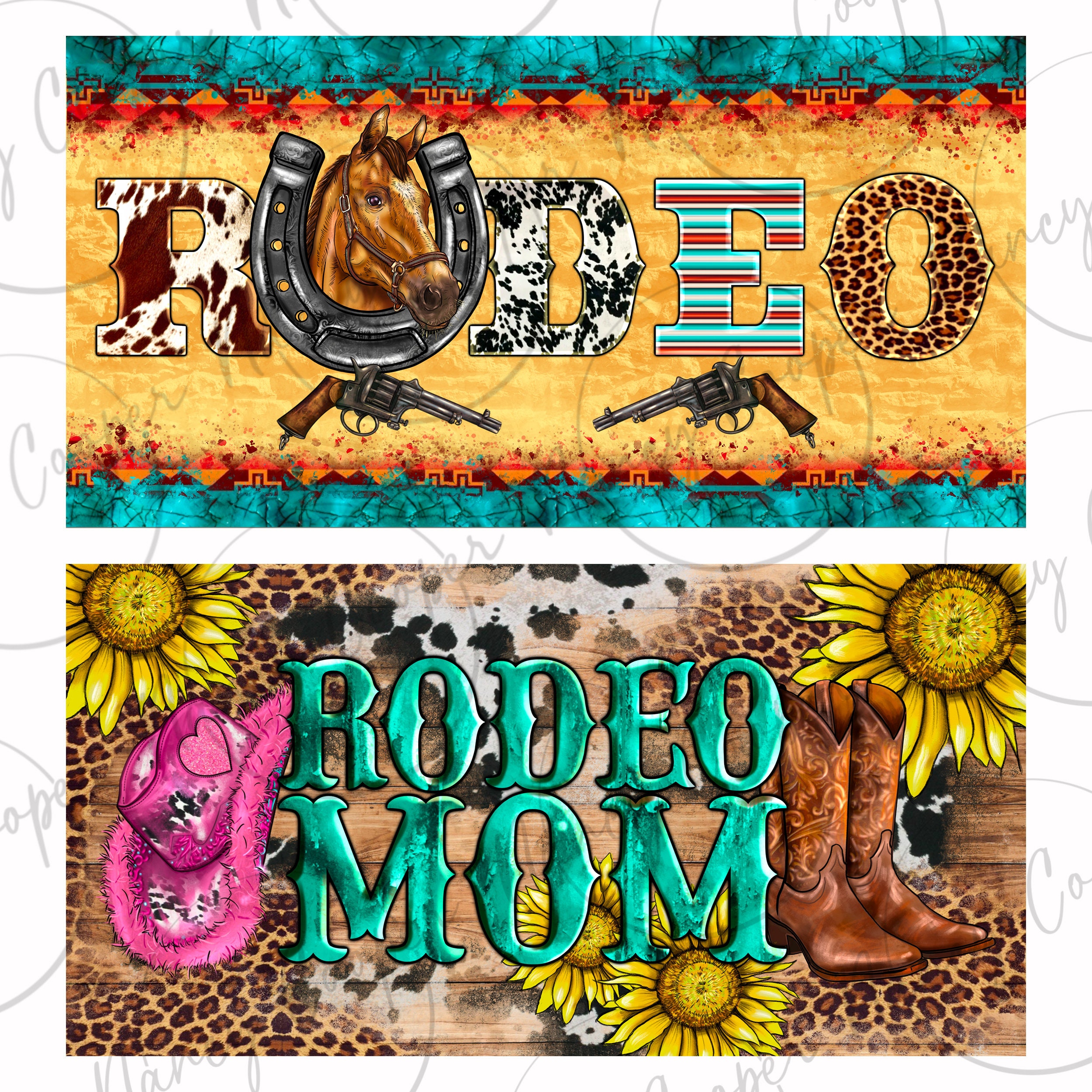 Western License Plate Bundle V2 Png, Western Patterns Png, Rodeo ...