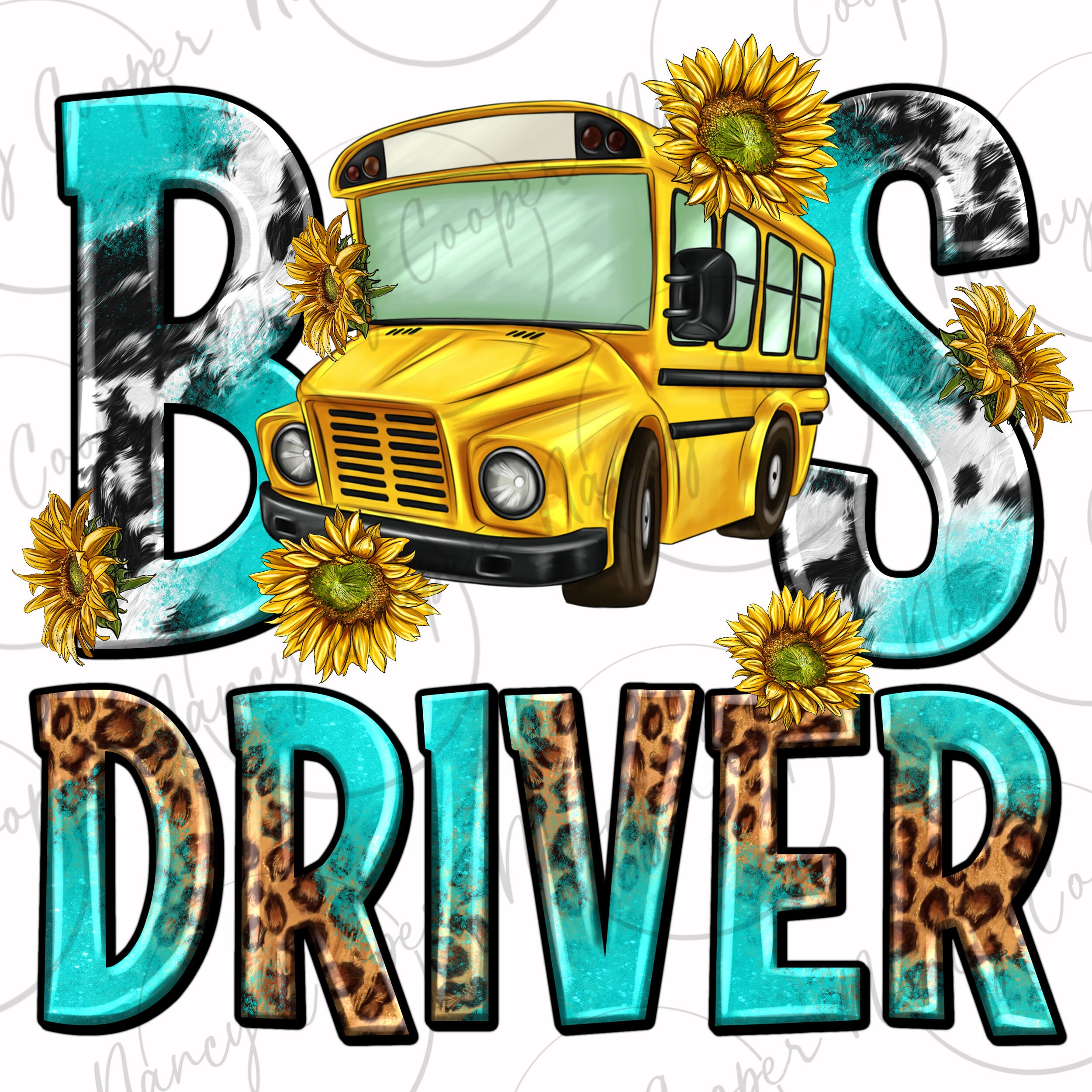 Bus Driver Png Sublimation Design Download, Back to School Png, Bus ...