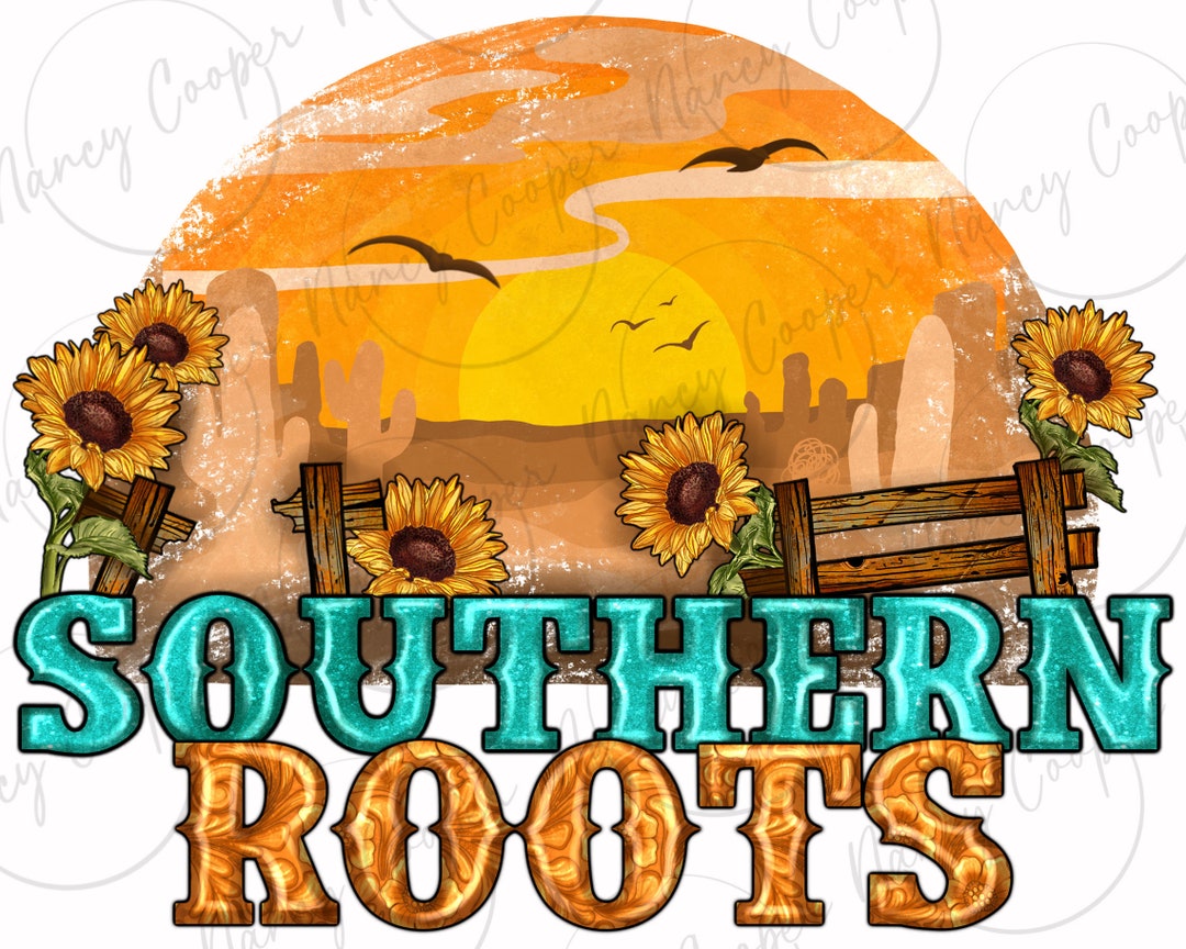 Southern Roots Png Sublimation Design Download, Desert View Png ...