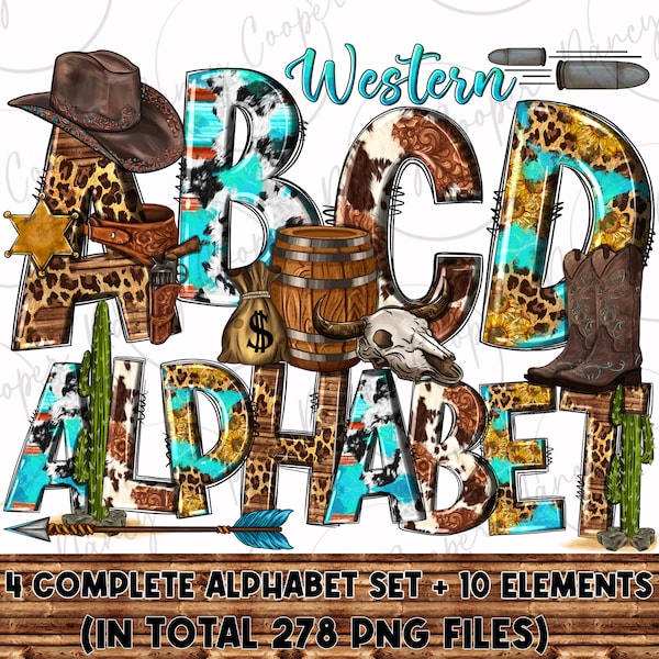 Western Letters - Etsy