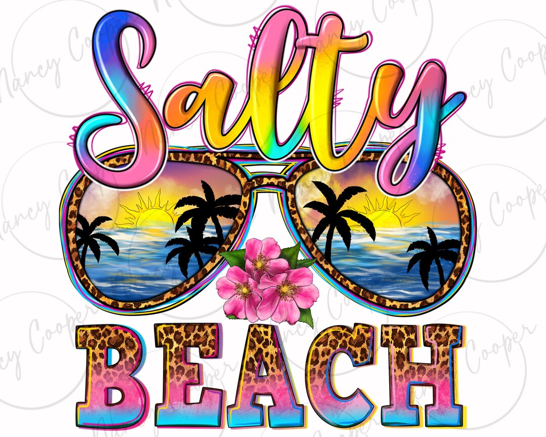Salty Beach Png Sublimation Design Download, Summer Vibes Png, Western ...