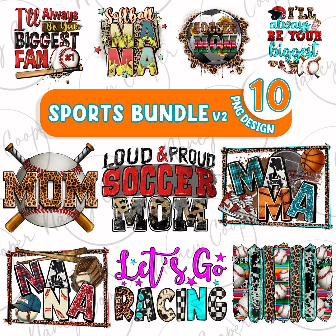 Sports Bundle V2 Png Sublimation Design Download, Game Day Png, Sport ...
